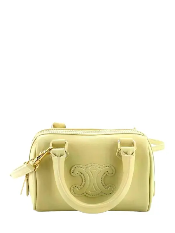 Celine Cuir Triomphe Boston Mini Satchel - Yellow