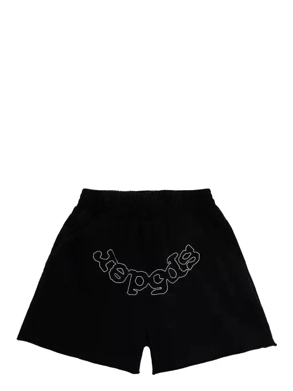 SP5DER Logo-detail Shorts - Black