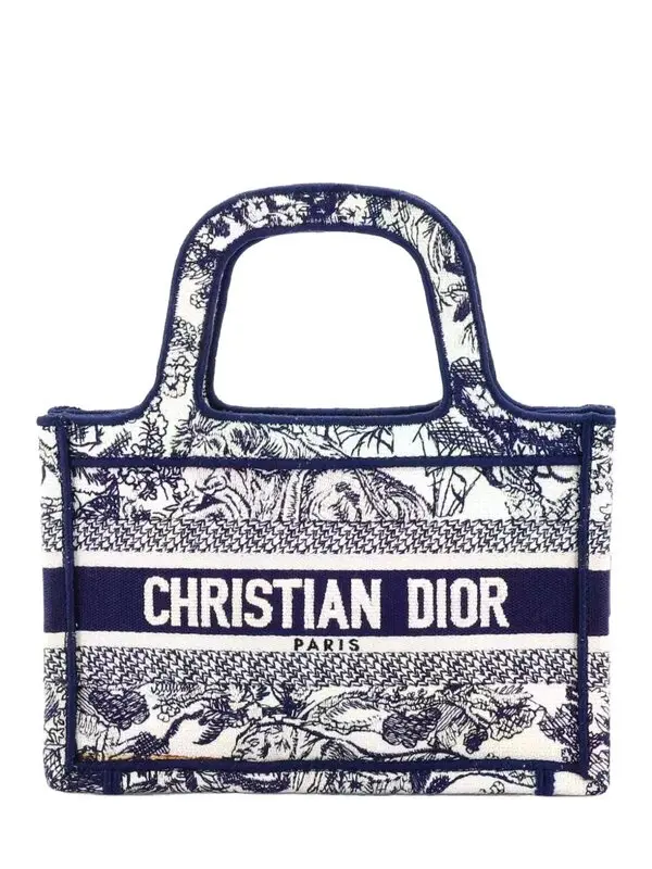 Dior Book Oblique Canvas Mini Tote Bag - Blue