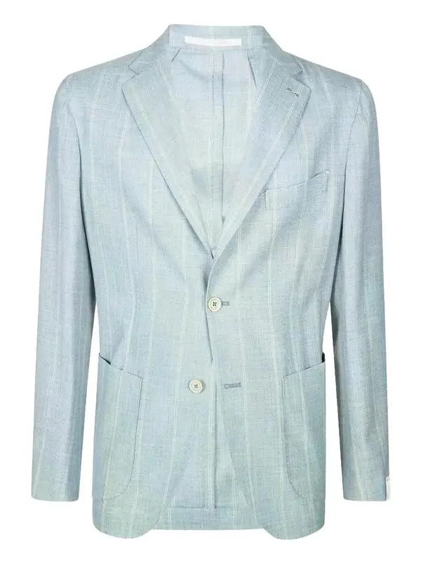 Eleventy Single-breasted Blazer - Blue