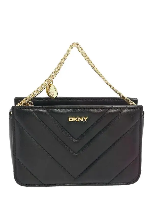 Dkny Veronica Chevron-pattern Tote - Black