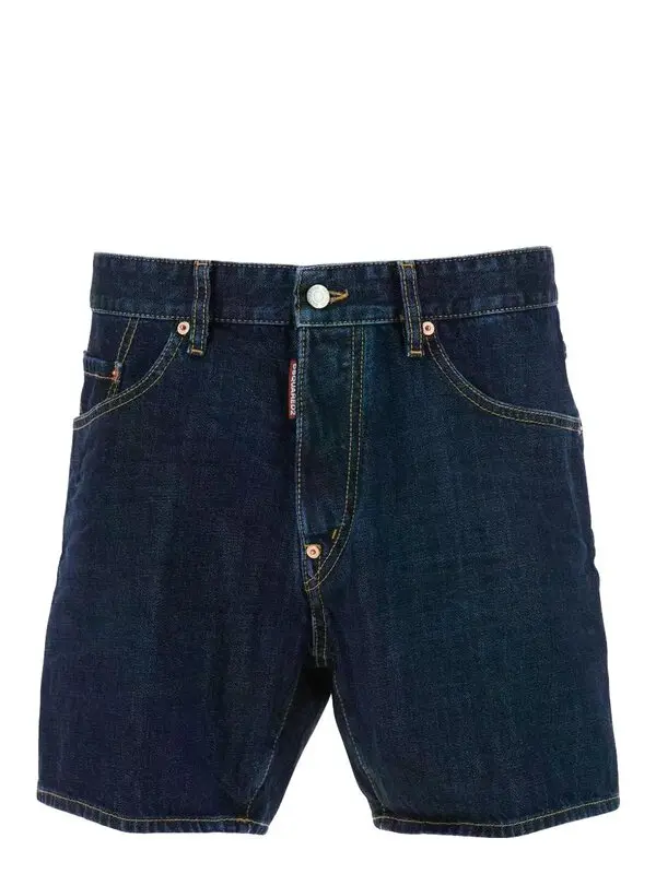 Dsquared2 Buttoned Denim Shorts - Blue