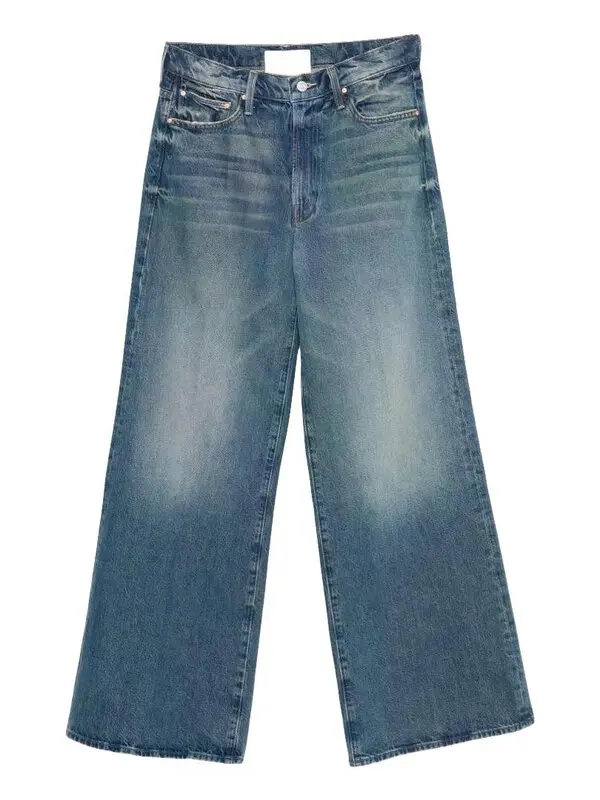 MOTHER The Ditcher Roller Raw-hem Jeans - Blue