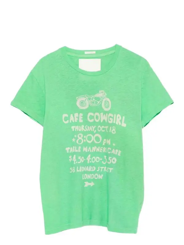 MOTHER Printed T-shirt - Green