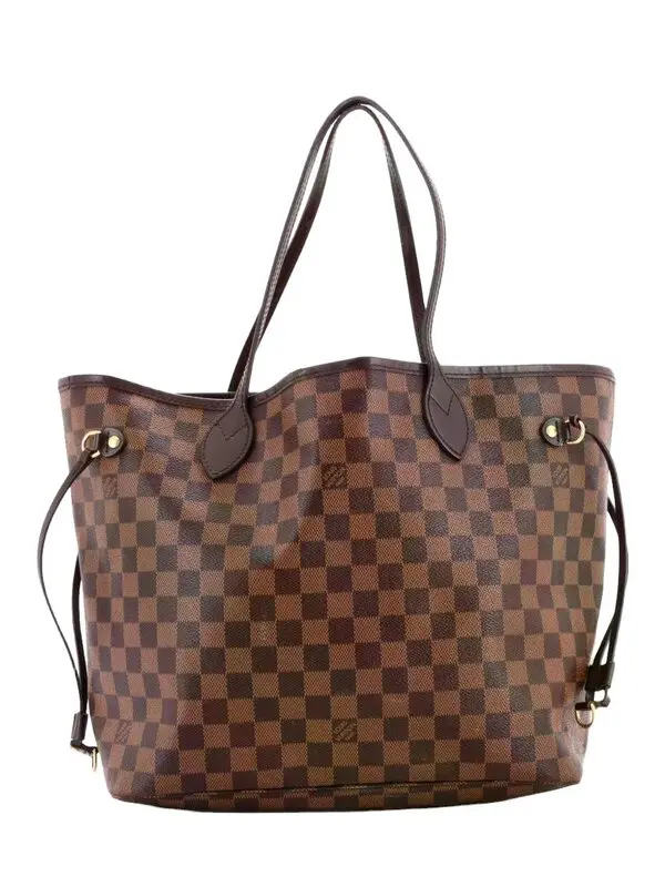 LOUIS VUITTON Neverfull Damier Mm Tote Bag - Brown