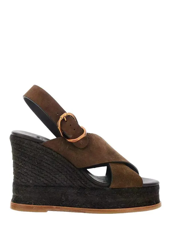 CastaÑer Bettina Buckled Espadrilles - Brown