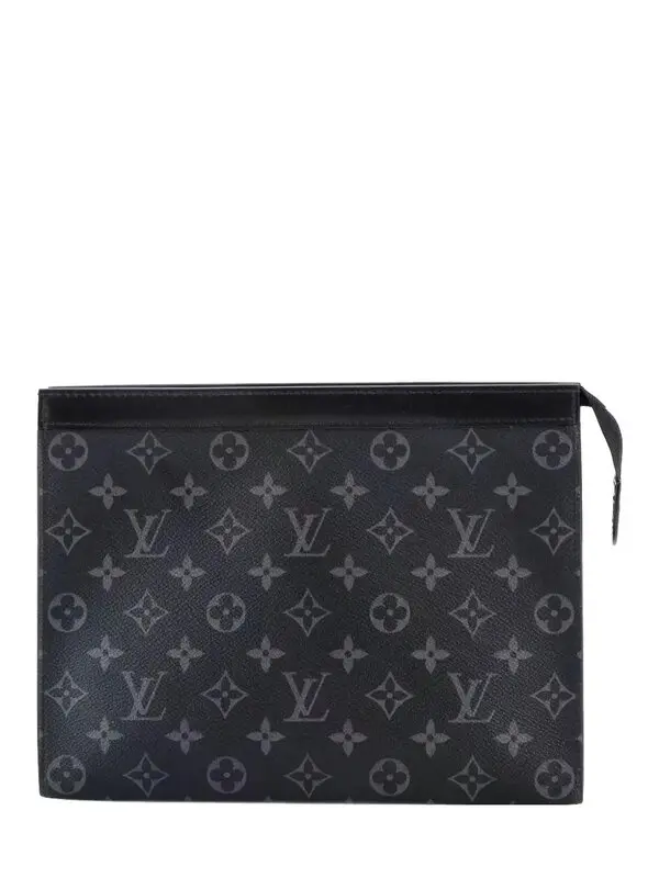 LOUIS VUITTON Pochette Voyage Monogram Eclipse Canvas Mm - Black