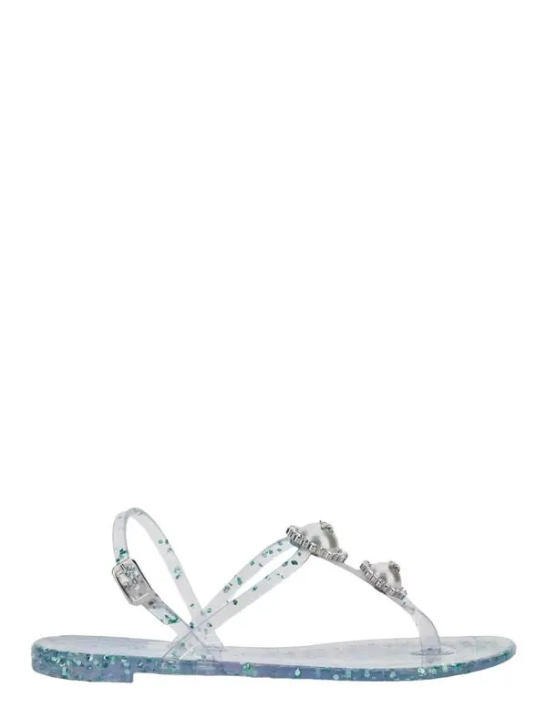 Casadei Embellished Buckle Sandals - White