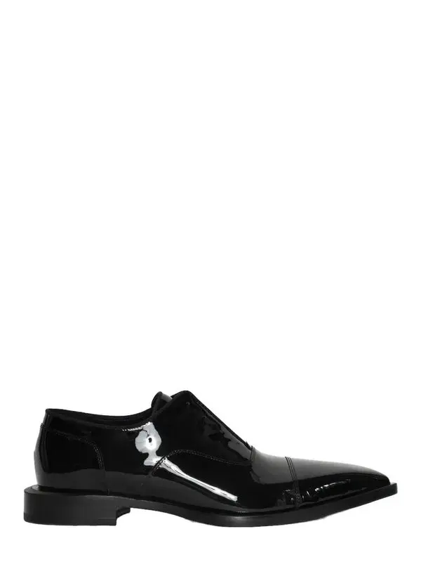 LANVIN Patent Leather Oxford Shoes - Black