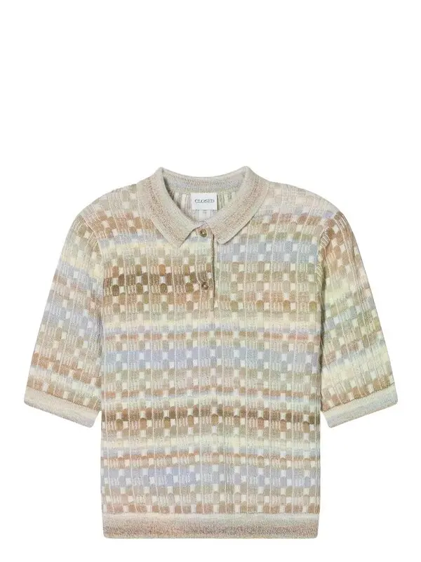 Closed Short-sleeve Polo Shirt - Neutrals