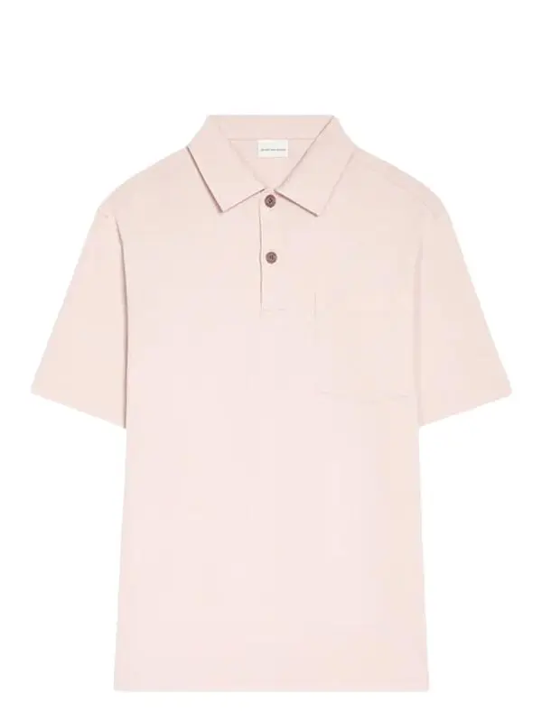 Dries Van Noten Helder M.k.polo Shirt Pale - Pink