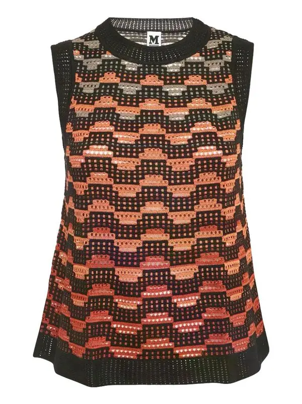 Missoni Sleeveless Knit Top - Orange