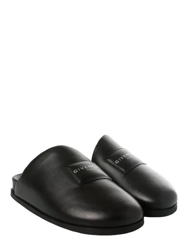 Givenchy Leather Mules - Black
