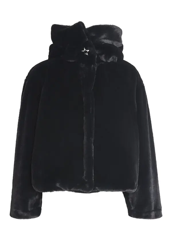 Perfect Moment Faux Fur Hooded Jacket - Black