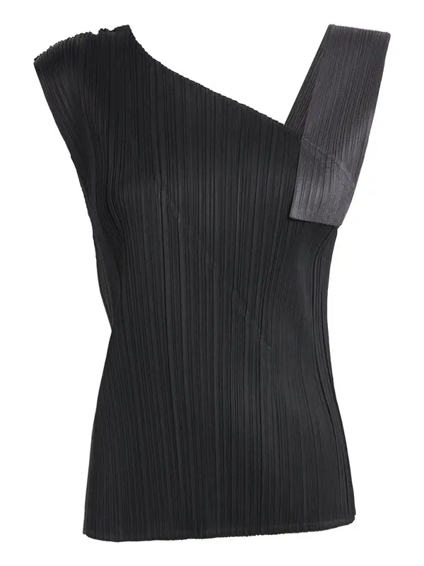 Issey Miyake Pointe Sleeveless Top - Black