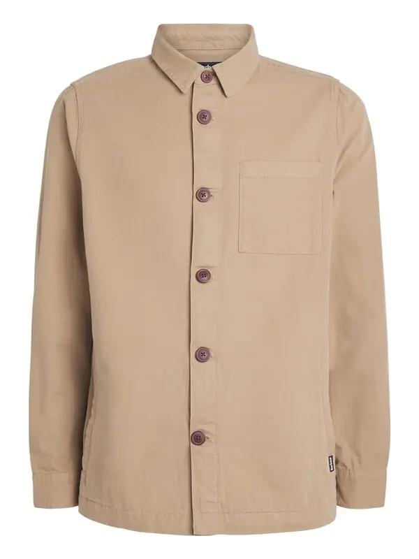 Barbour Cotton Washed Overshirt - Beige