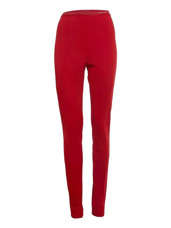 Prada Knit Trousers - Red