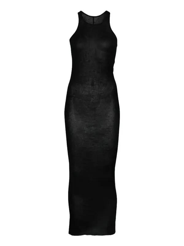 Rick Owens Racerback Midi Dress - Black