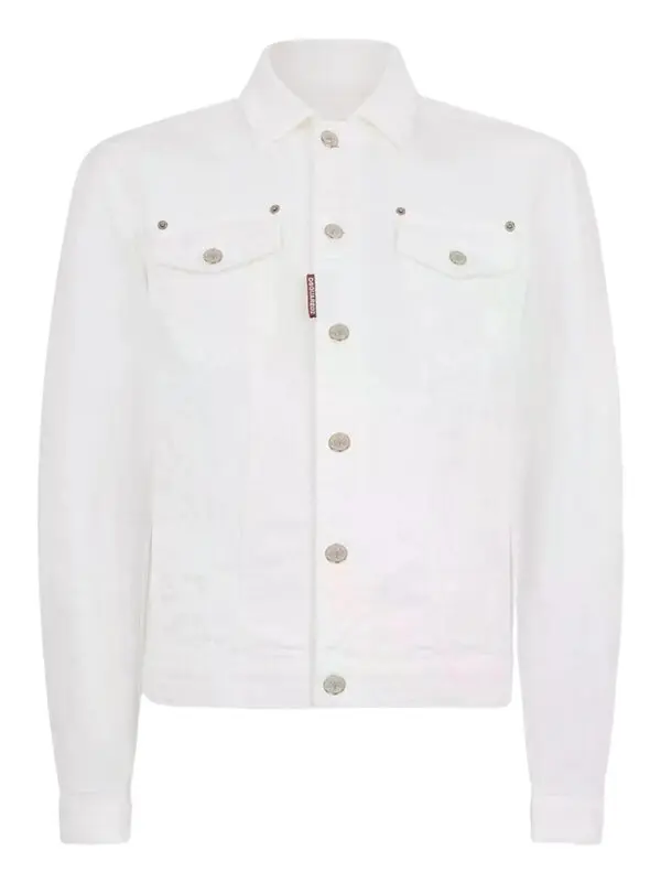 Dsquared2 Logo-patch Denim Jacket - White