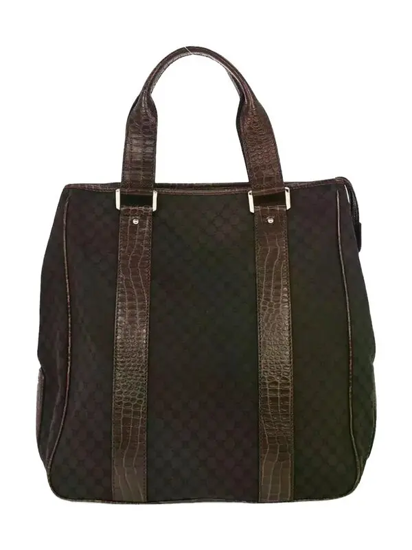 Celine 1990-2000s Macadam Tote Bag - Brown