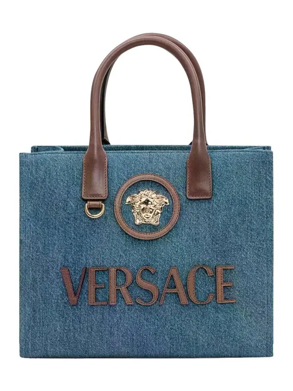 Versace Medusa-head Tote Bag - Blue