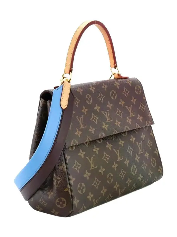 LOUIS VUITTON Cluny Mm Top Handle Shoulder Bag Monogram Canvas - Brown