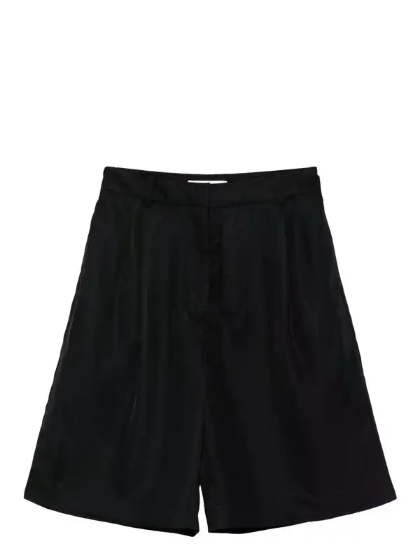 THE FRANKIE SHOP Marfa Pleated Shorts - Black
