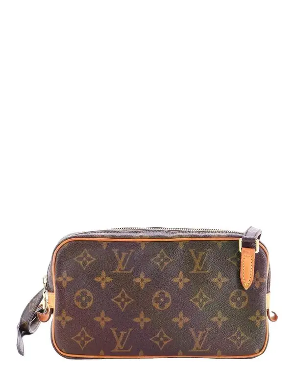 LOUIS VUITTON Pochette Marly Bandouliere Monogram Canvas Crossbody Bag - Brown
