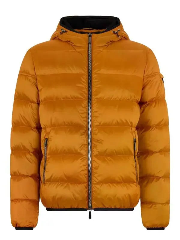 MOORER Padded Hooded Jacket - Orange