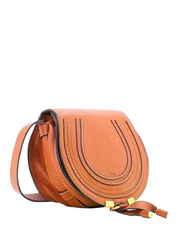 Chloé Marcie Leather Mini Crossbody Bag - Brown