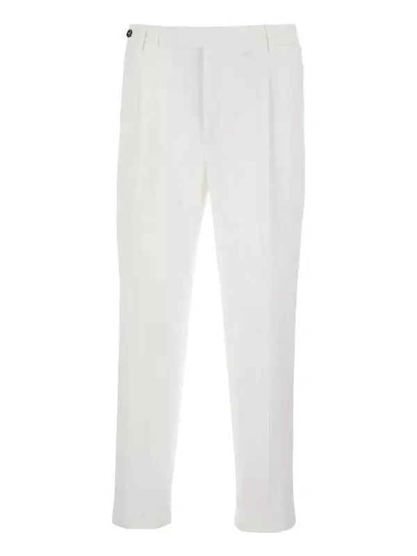 PT TORINO Pleated Trousers - White