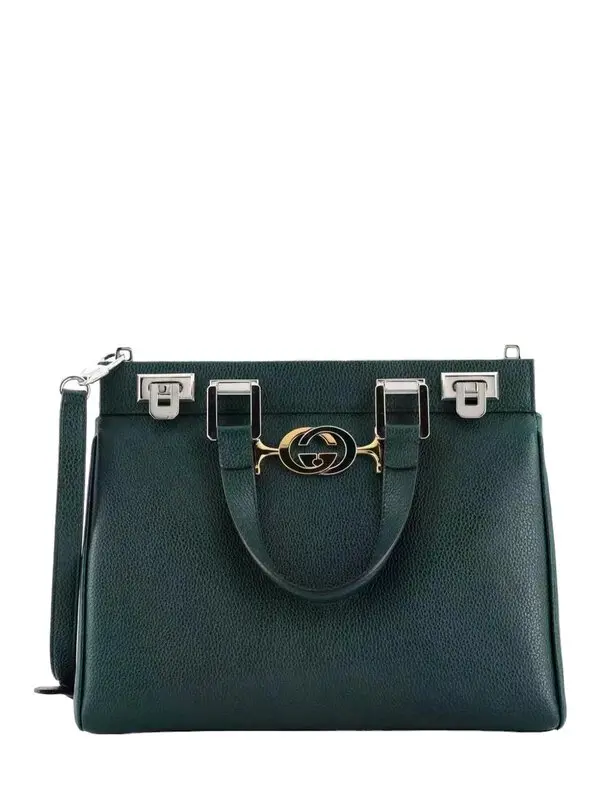 Gucci Zumi Small Top Handle Satchel - Green