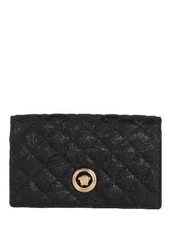 Versace Handbag In Virgin Wool Blend - Black