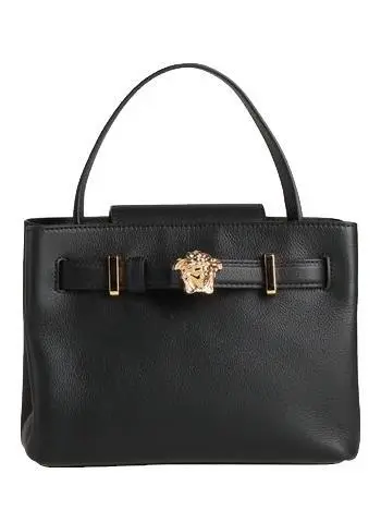 Versace Handbag In Calfskin - Black