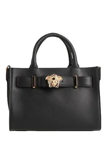 Versace Calfskin Handbag - Black