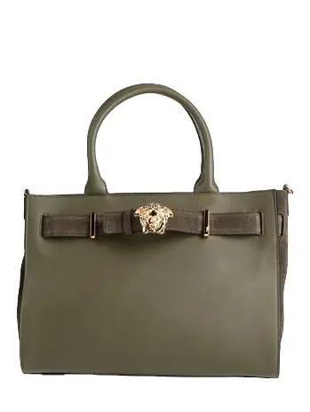 Versace Calfskin Handbag - Green