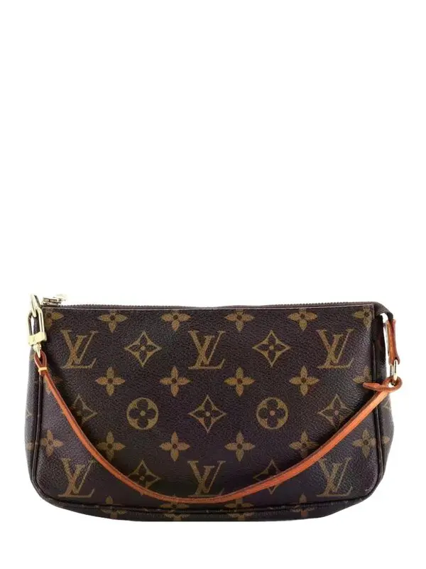 LOUIS VUITTON Pochette Accessoires Monogram Canvas Clutch - Brown