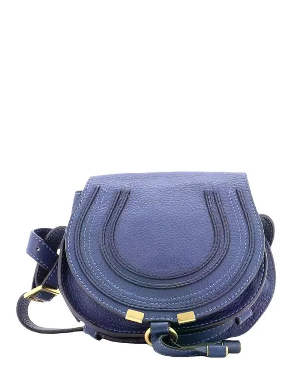 Chloé Marcie Leather Mini Crossbody Bag - Blue