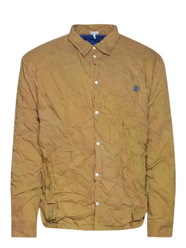 Loewe Crumpled Hybrid Shirt - Brown