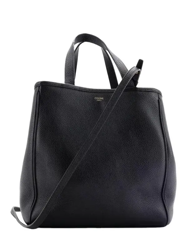 Celine Folded Cabas Small Tote Bag - Black