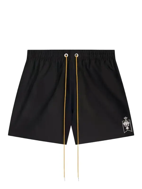 Rhude Back-pocket Swim Shorts - Black