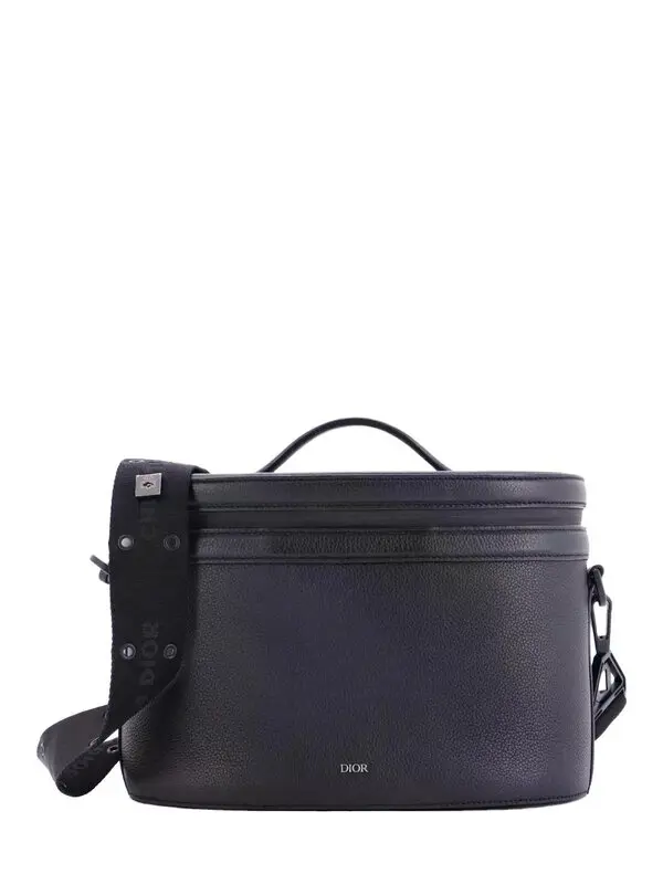 Dior Homme Convertible Top Handle Dog Vanity Bag - Black