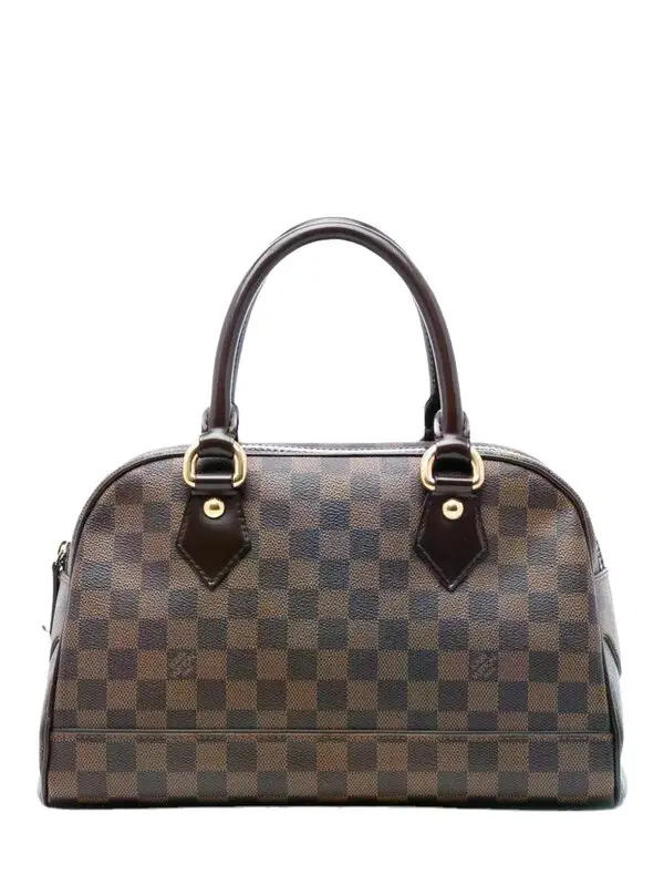 LOUIS VUITTON 2006 Damier Ebene Duomo Handbag - Brown