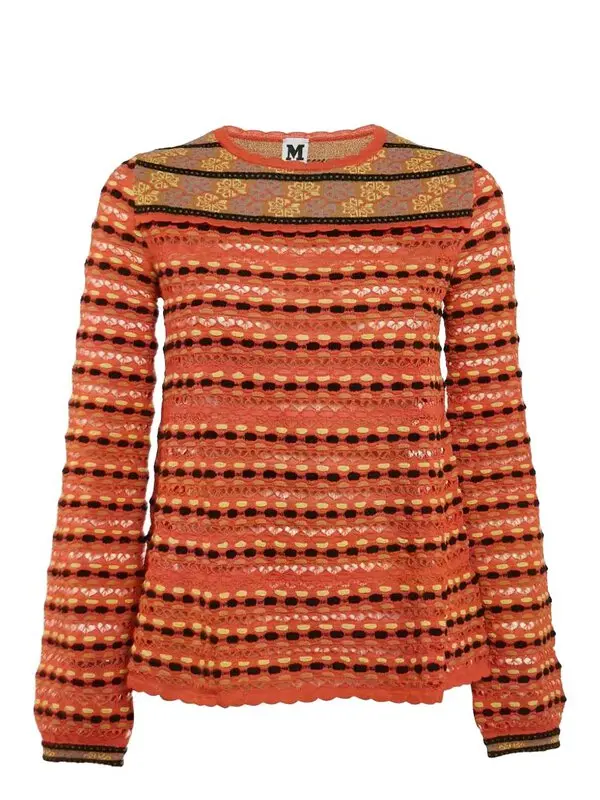 Missoni Crew-neck Top - Orange