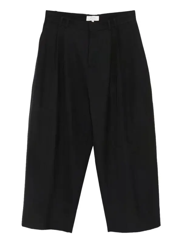 Studio Nicholson Pleated Tailored Trousers - Black