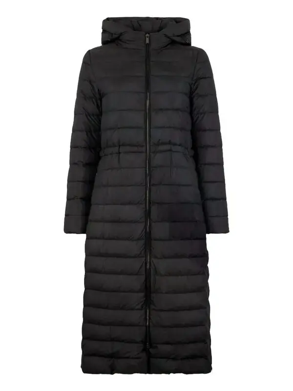 MOORER Hooded Padded Coat - Black