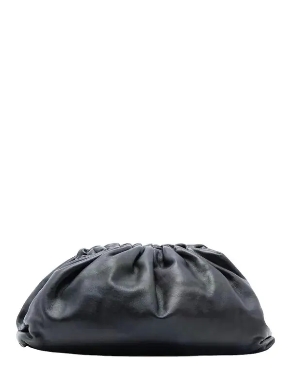 Bottega Veneta 2012-2025 Lambskin The Pouch Clutch Bag - Black