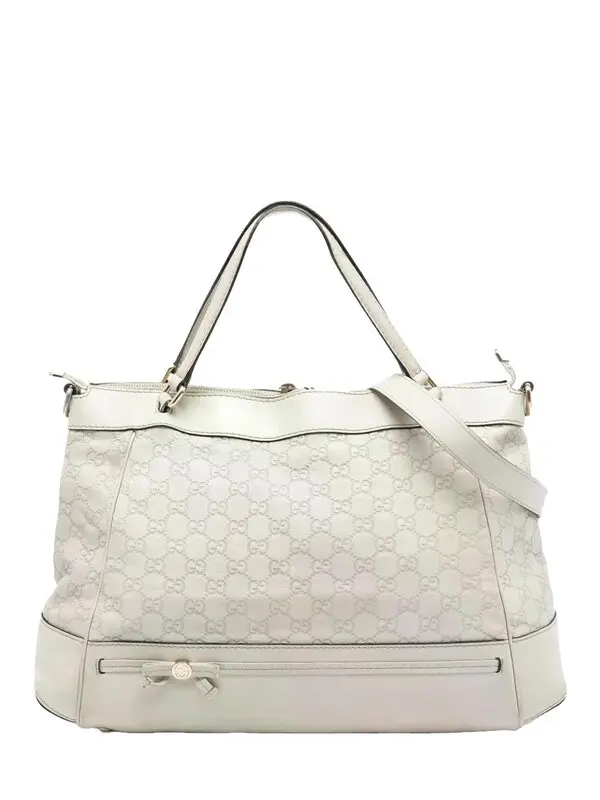 Gucci 2016-2025 Sima Mayfair Satchel - White