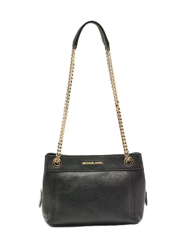 Michael Kors Jet Set Chain-strap Leather Shoulder Bag - Black