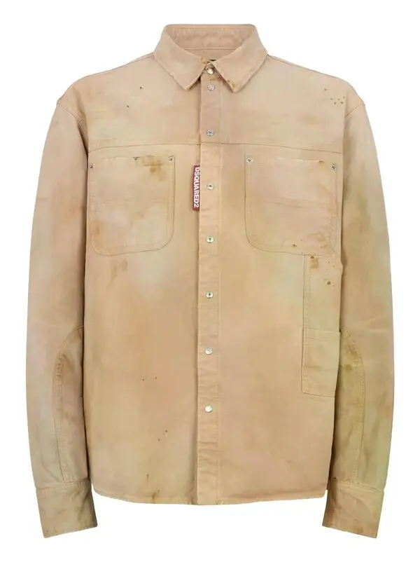Dsquared2 Garment Dyed Carpenter Shirt - Neutrals